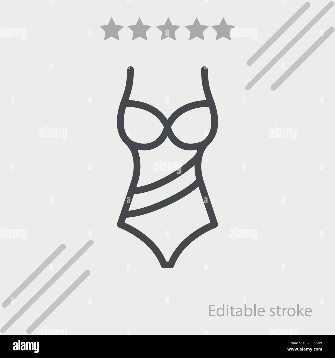 swimsuit vector icon modern simple vector illustration Stock Vector ...