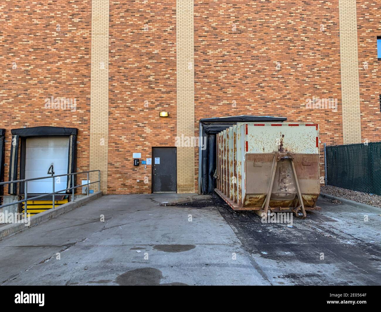 industrial setup for loading and unloading material through secure ...