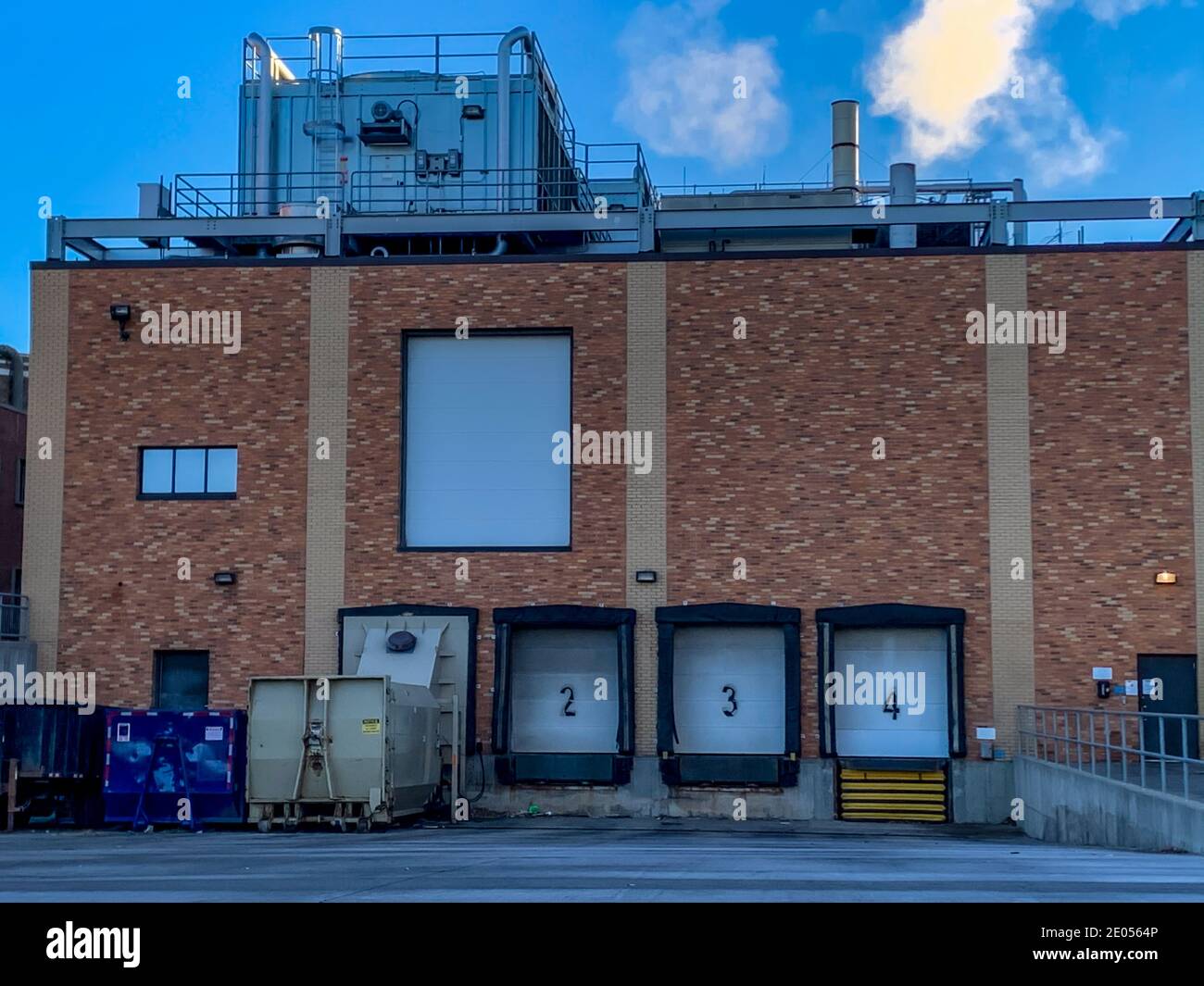 industrial setup for loading and unloading material through secure ...