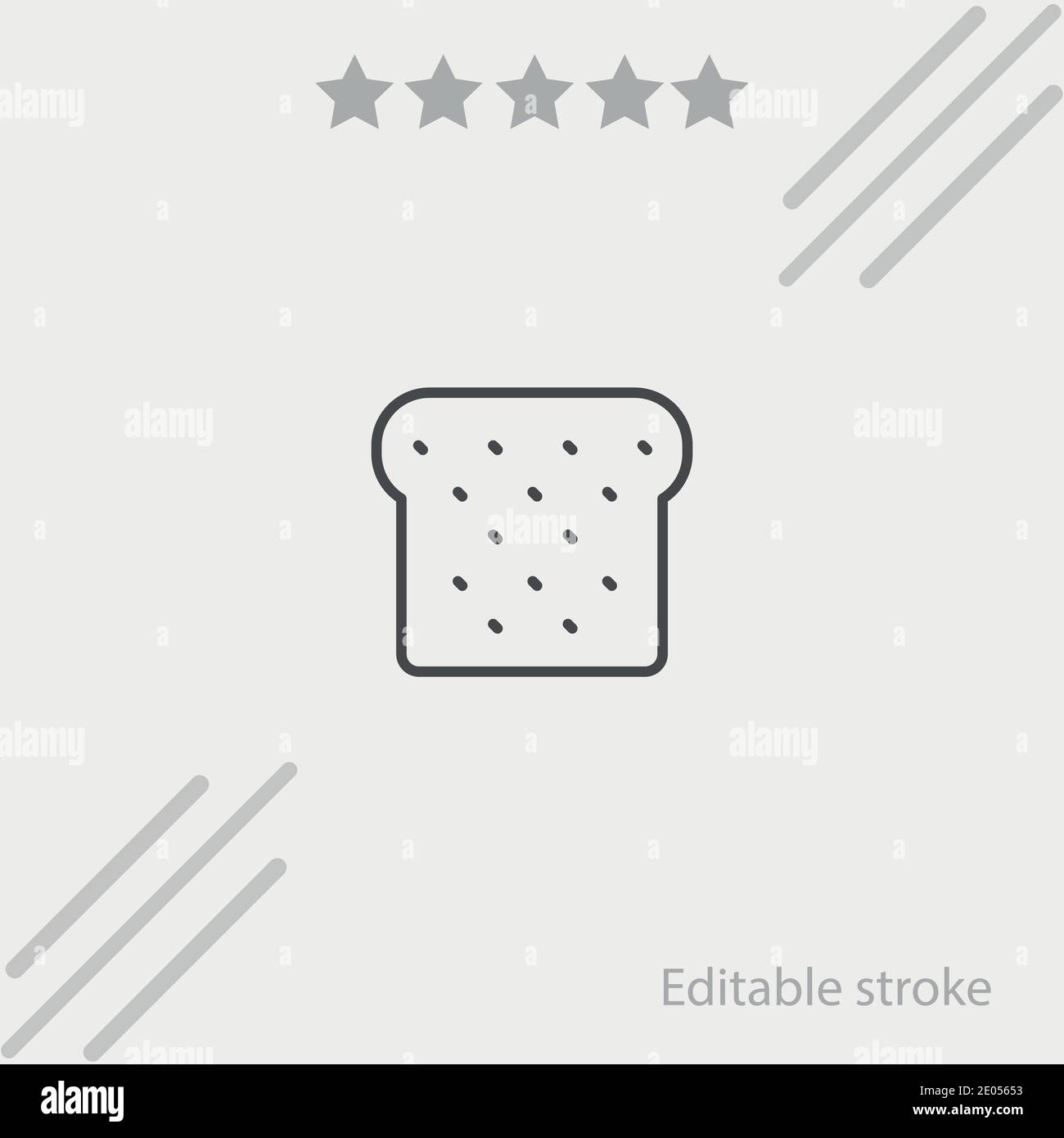 bread slice vector icon modern simple vector illustration Stock Vector ...