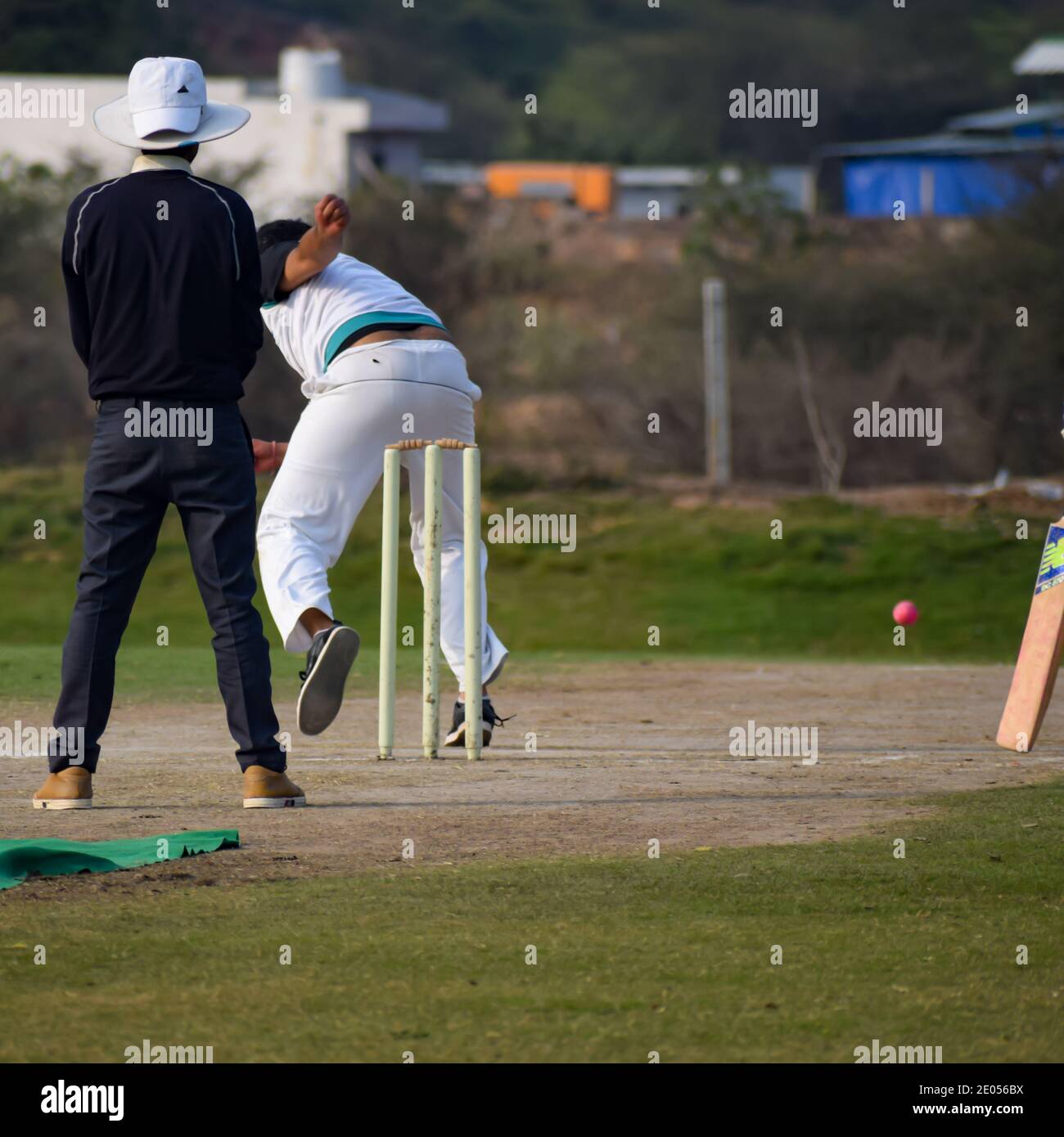 New Delhi India – July 01 2018 : Full length of cricketer playing on ...