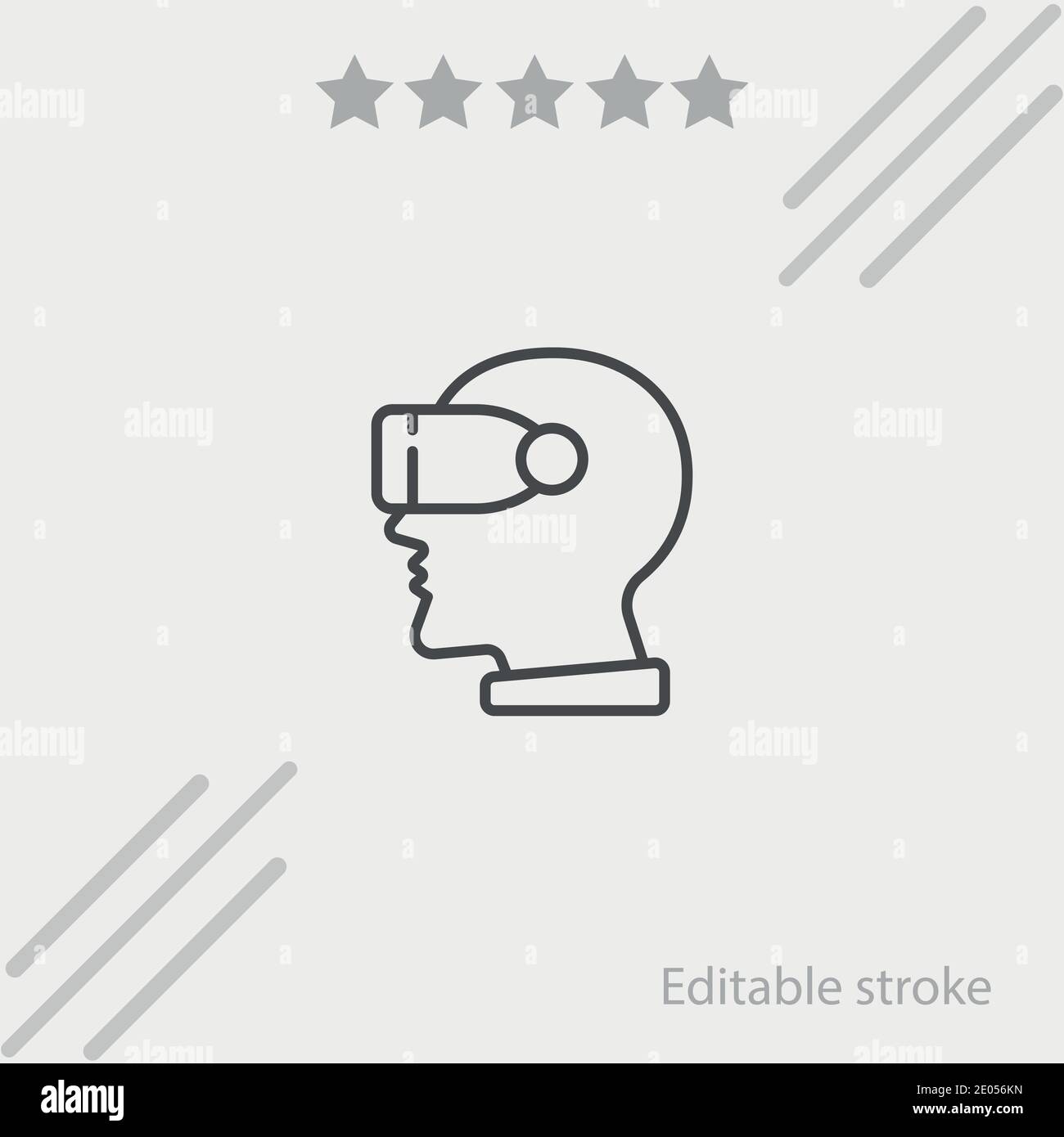 virtual reality vector icon modern simple vector illustration Stock ...