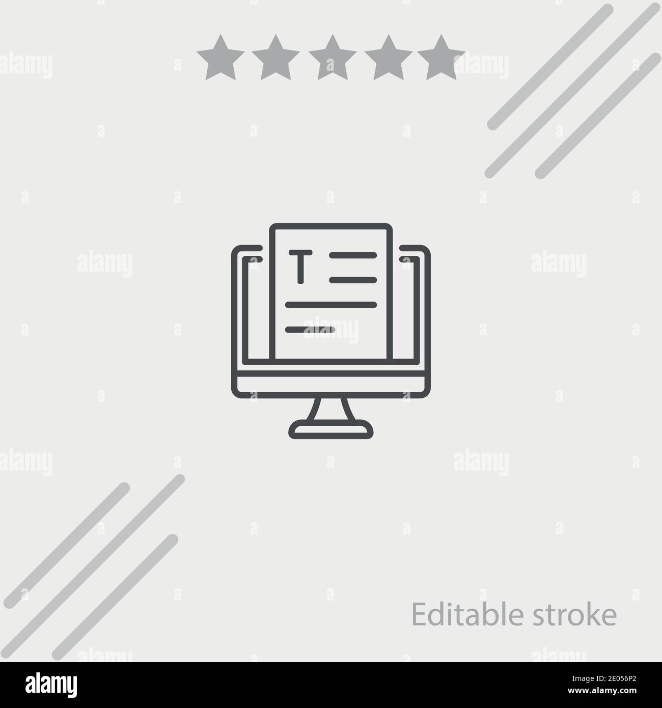 blog vector icon modern simple vector illustration Stock Vector Image ...