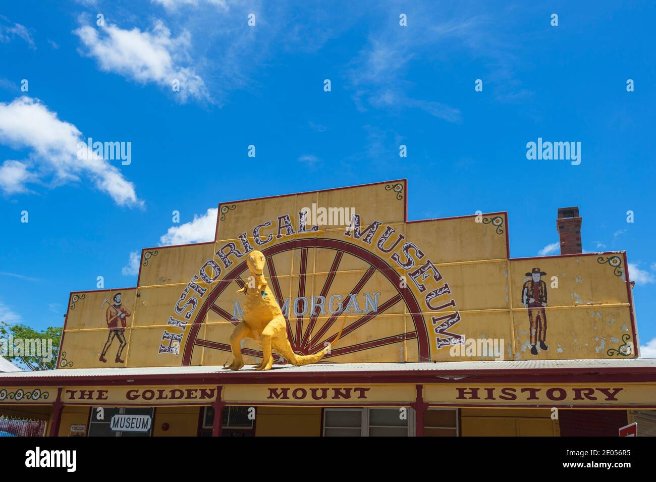 Details of the exterior of the Historical Museum in the old mining town ...