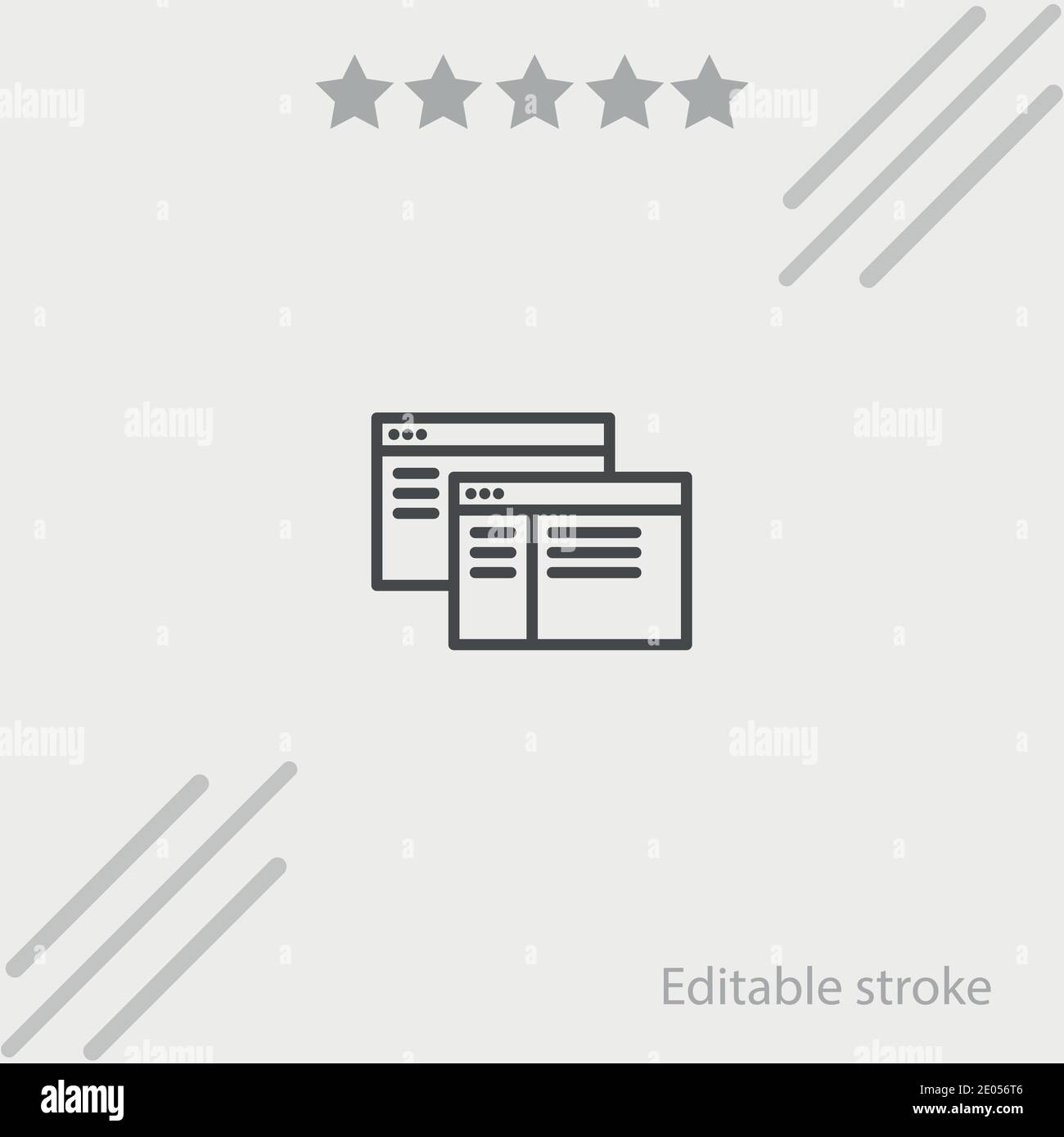 website vector icon modern simple vector illustration Stock Vector ...