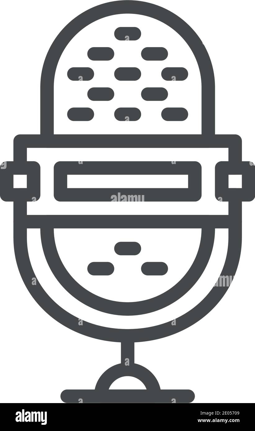 microphone vector icon modern simple vector illustration Stock Vector ...