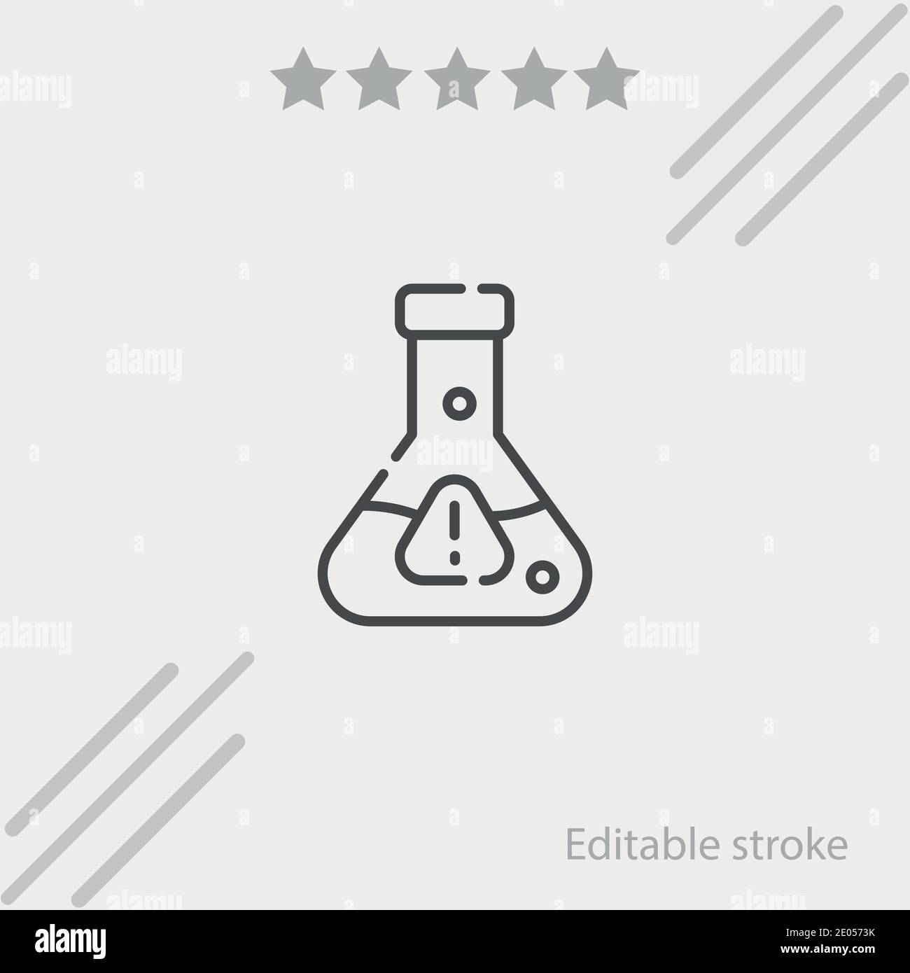 flask vector icon modern simple vector illustration Stock Vector Image ...