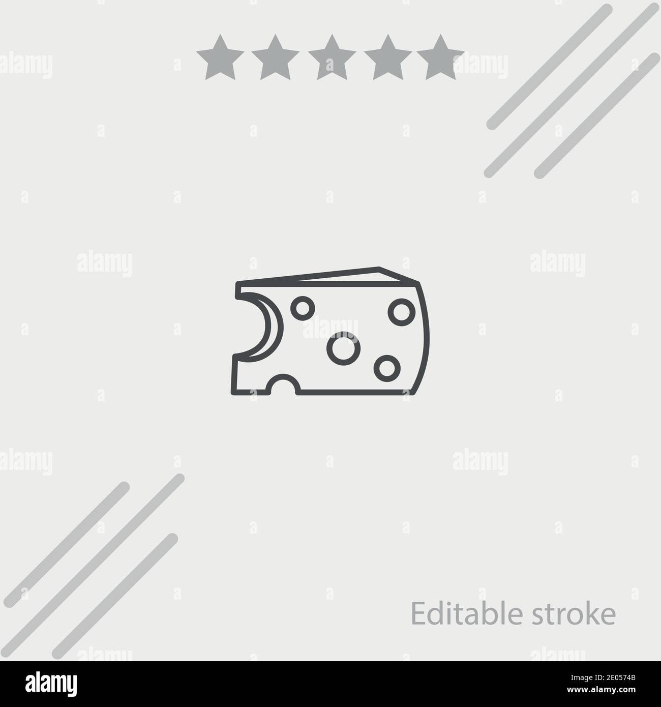 cheese chunk vector icon modern simple vector illustration Stock Vector ...