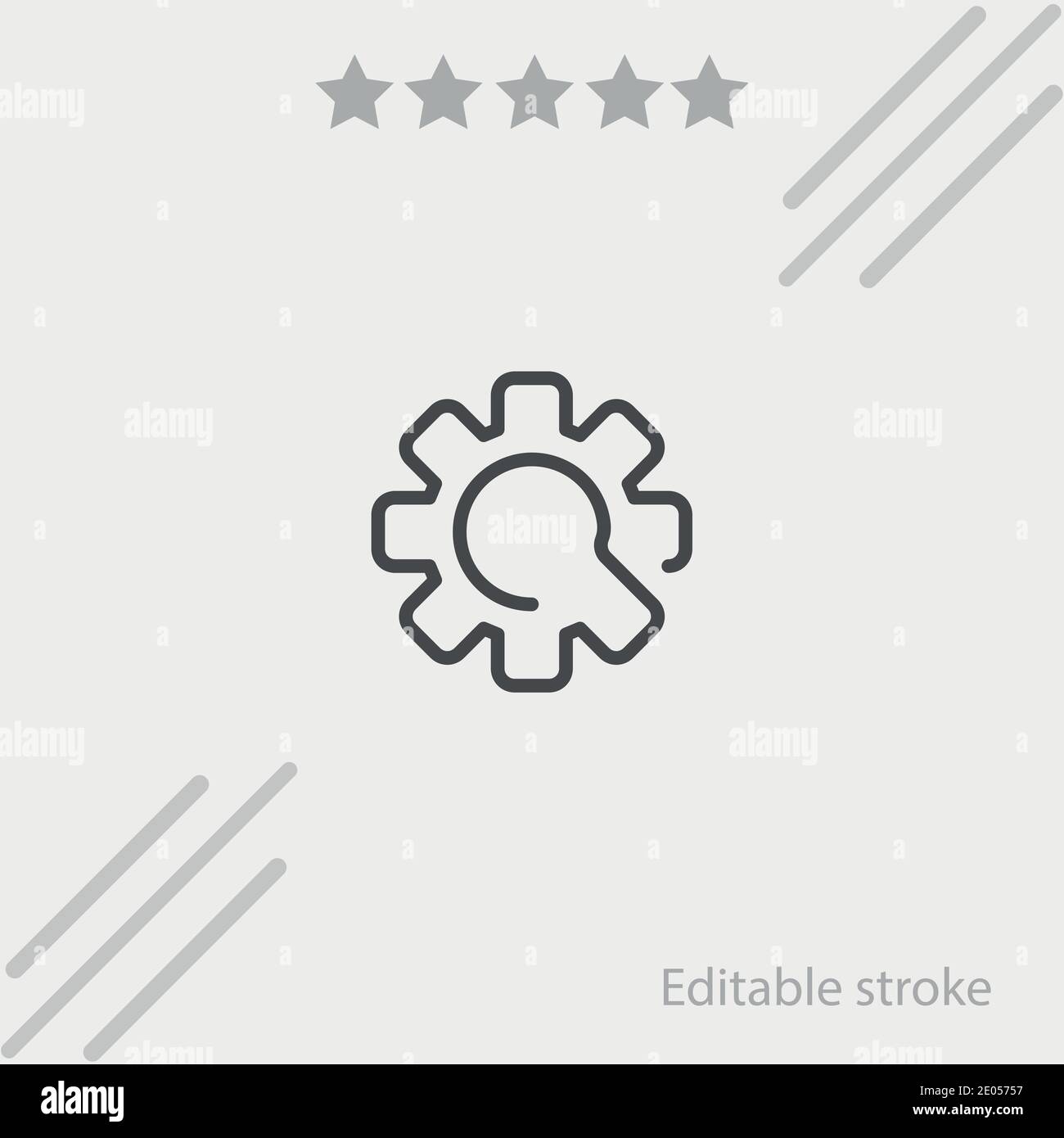 gear vector icon modern simple vector illustration Stock Vector Image ...
