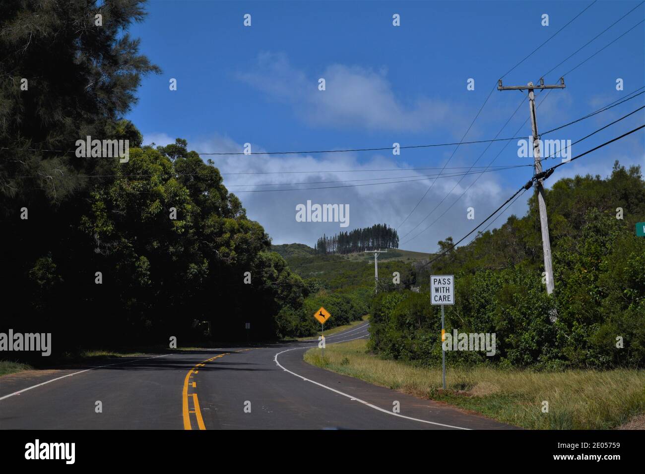 Road on Moloka'i Island Stock Photo - Alamy