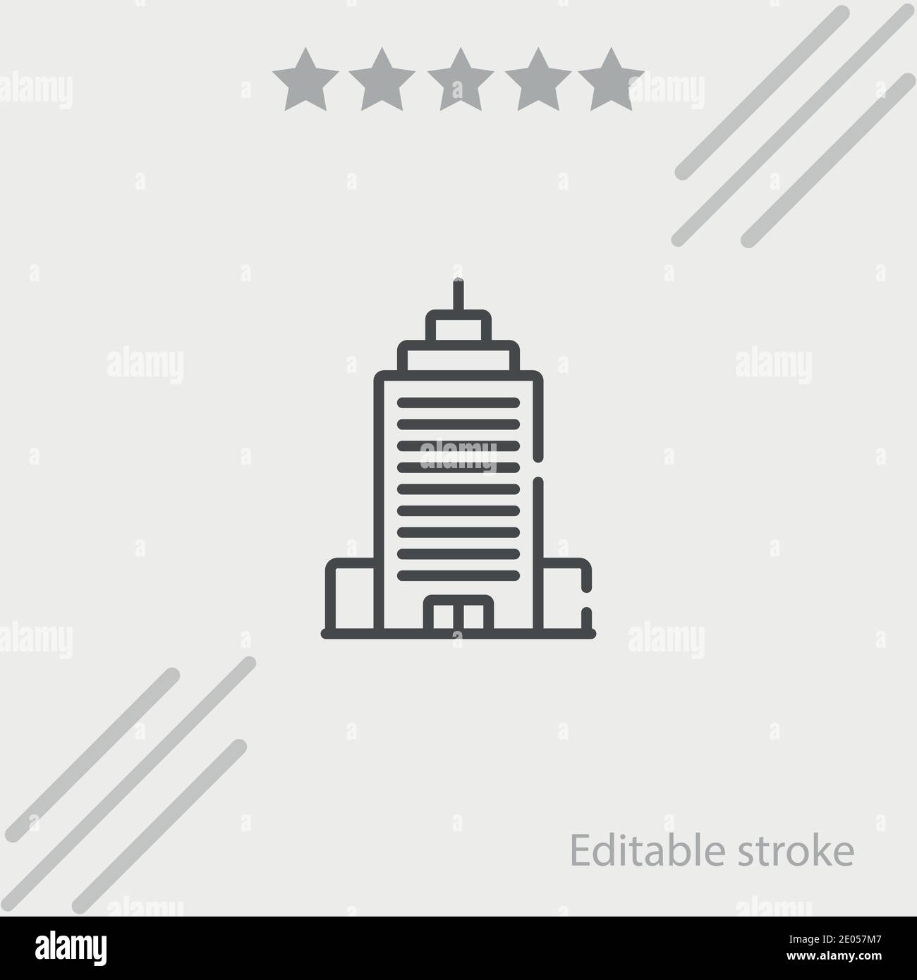 skyscraper vector icon modern simple vector illustration Stock Vector ...