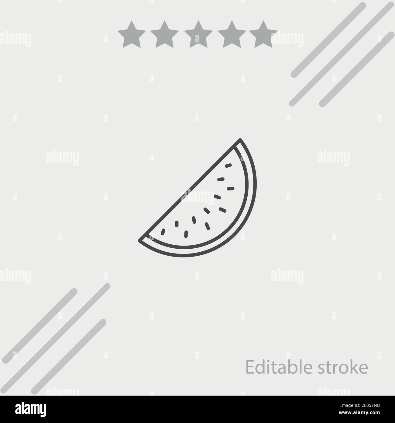 watermelon vector icon modern simple vector illustration Stock Vector ...