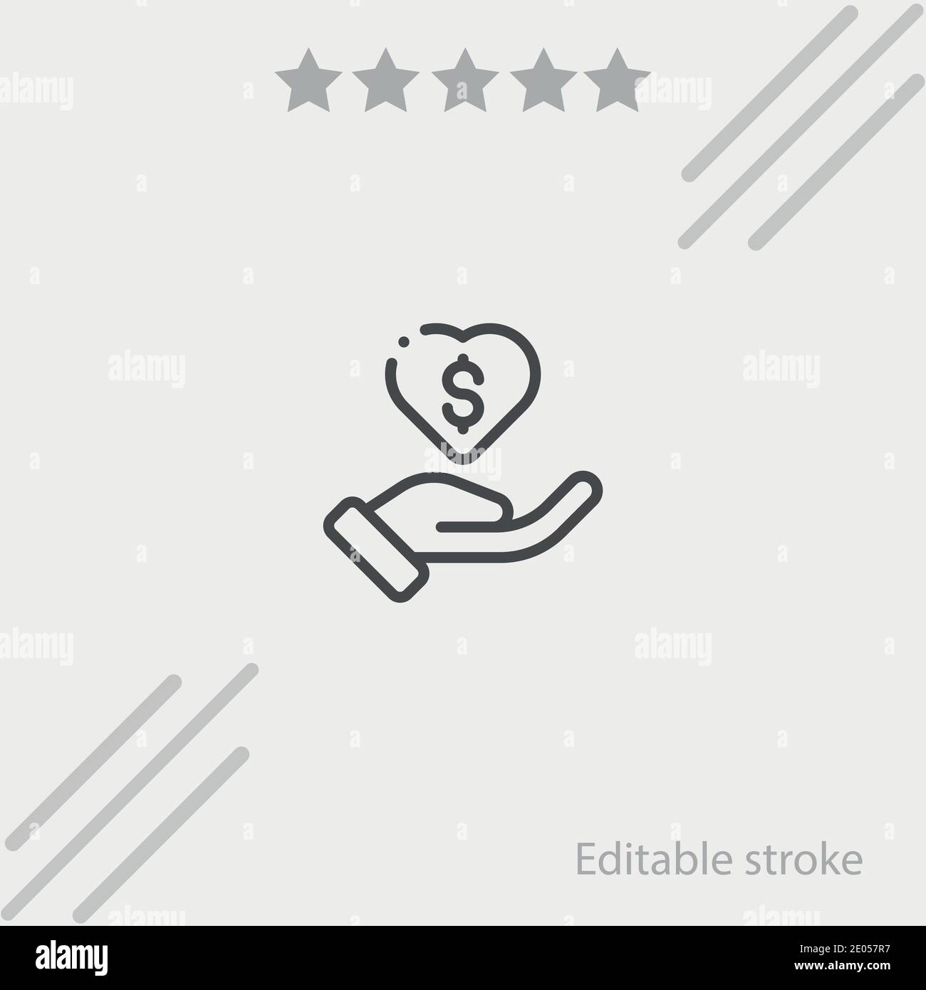 donation vector icon modern simple vector illustration Stock Vector ...