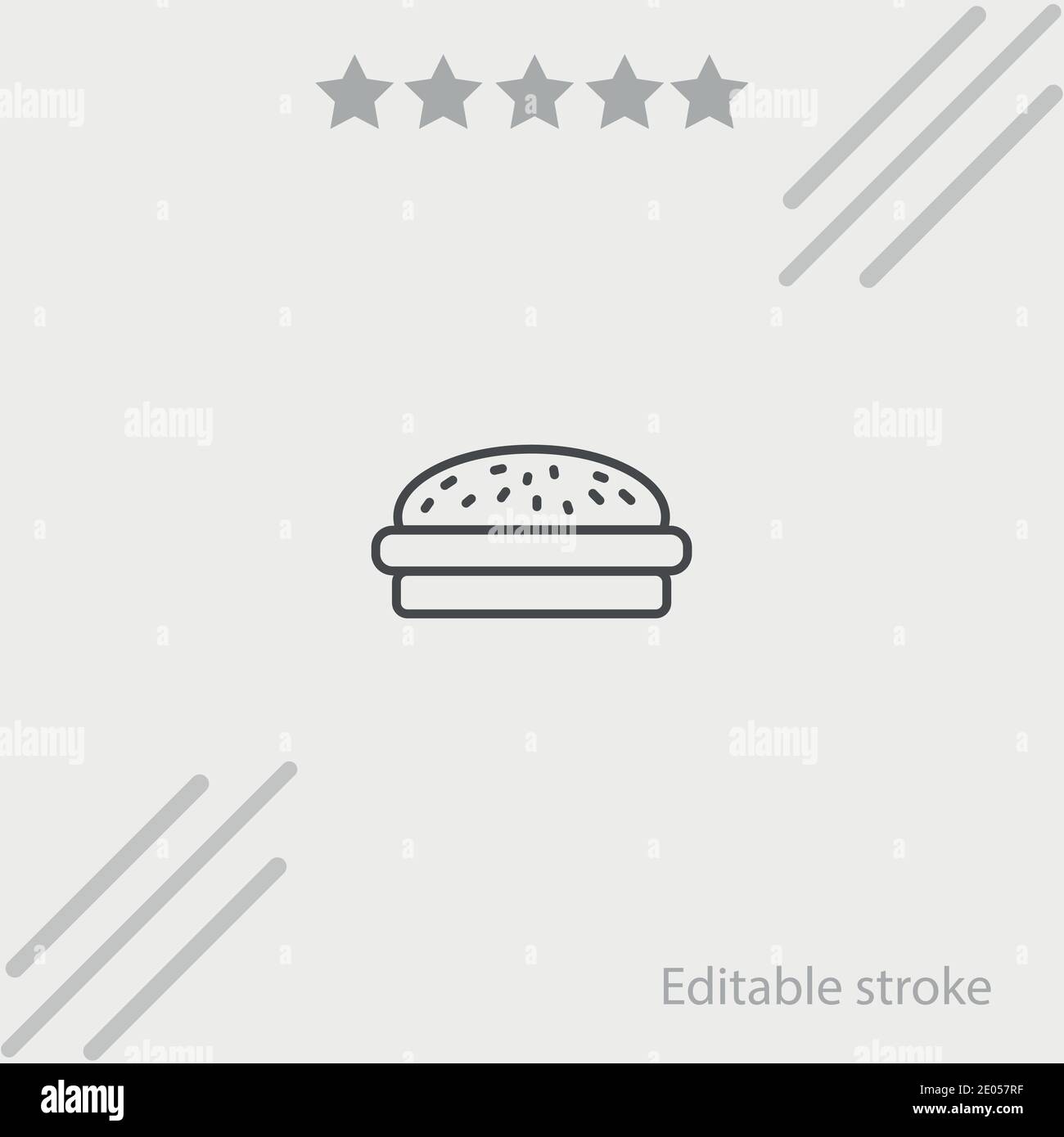 simple burger vector icon modern simple vector illustration Stock ...