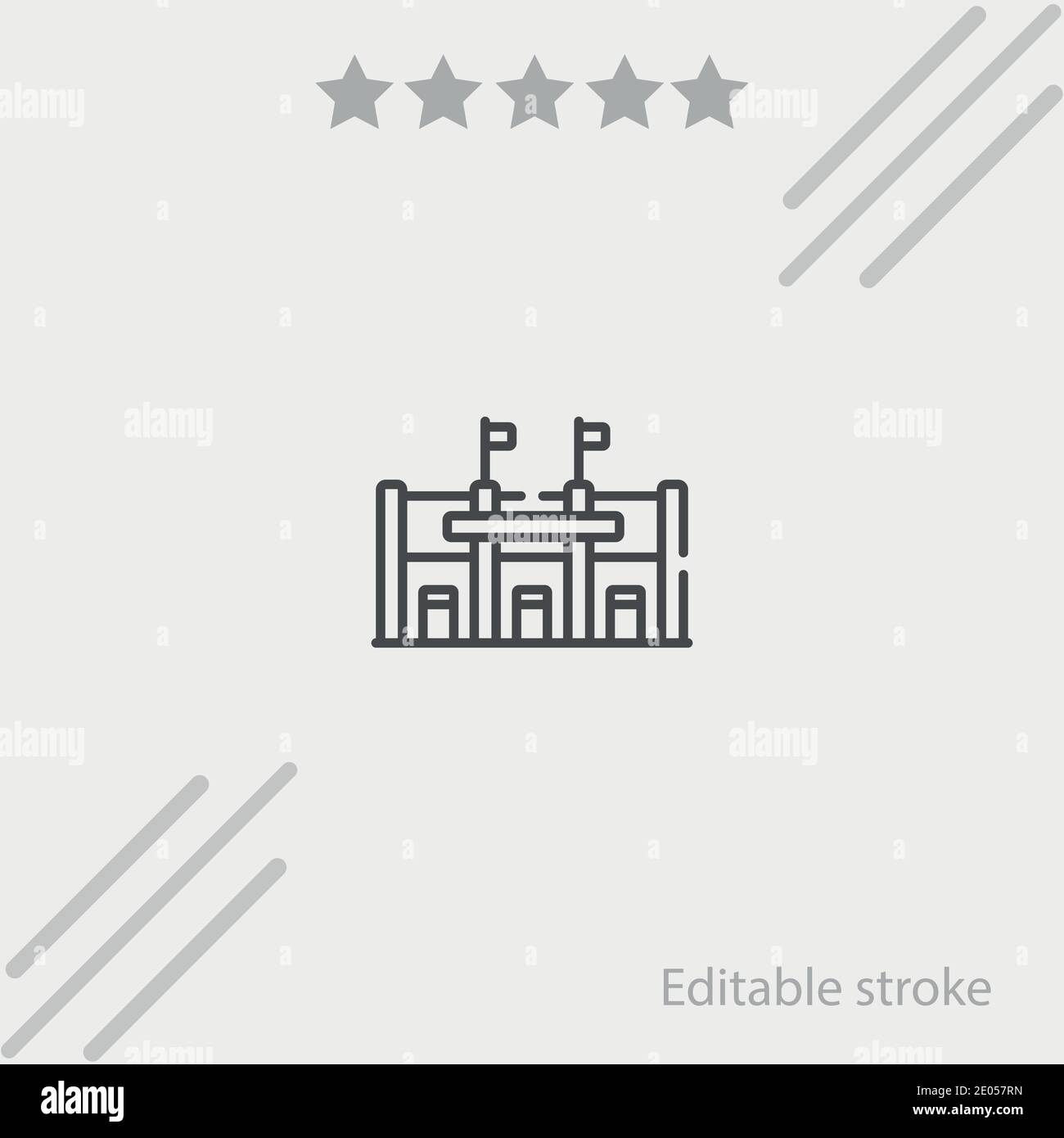 stadium vector icon modern simple vector illustration Stock Vector ...