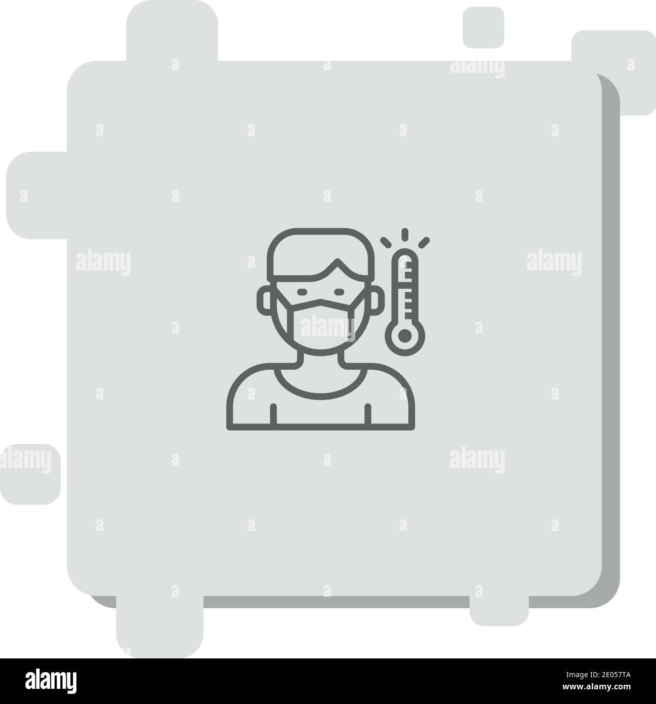 high temperature vector icon modern simple vector illustration Stock ...