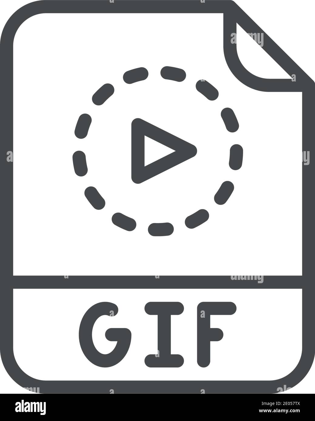 gif vector icon modern simple vector illustration Stock Vector Image ...