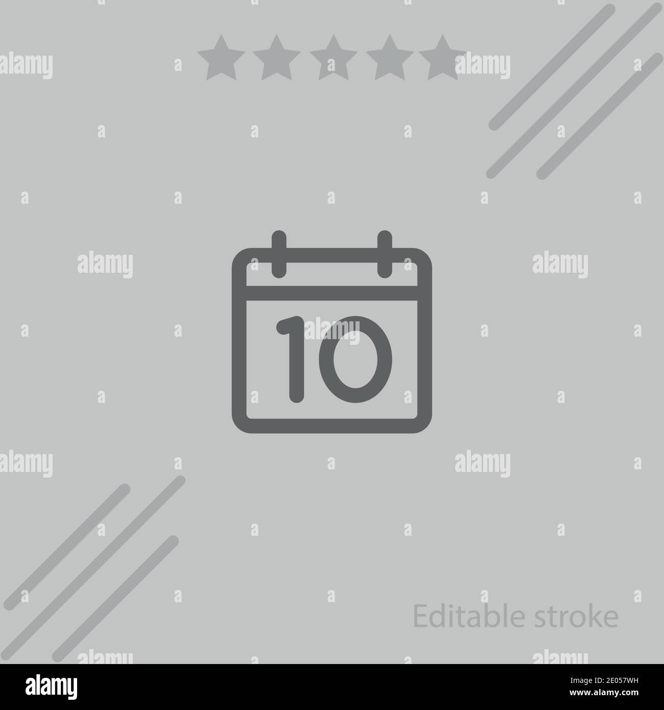 day on calendar page vector icon modern simple vector illustration ...
