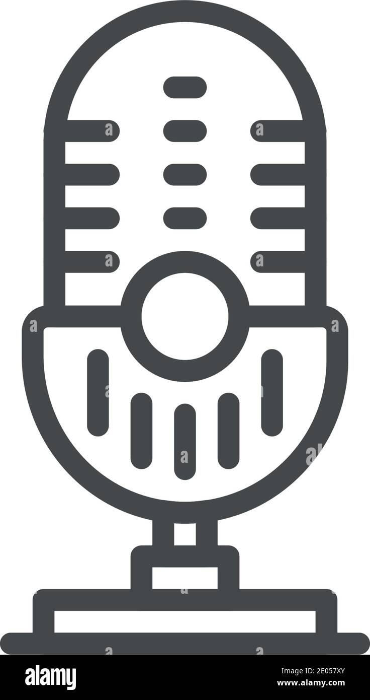 microphone vector icon modern simple vector illustration Stock Vector ...