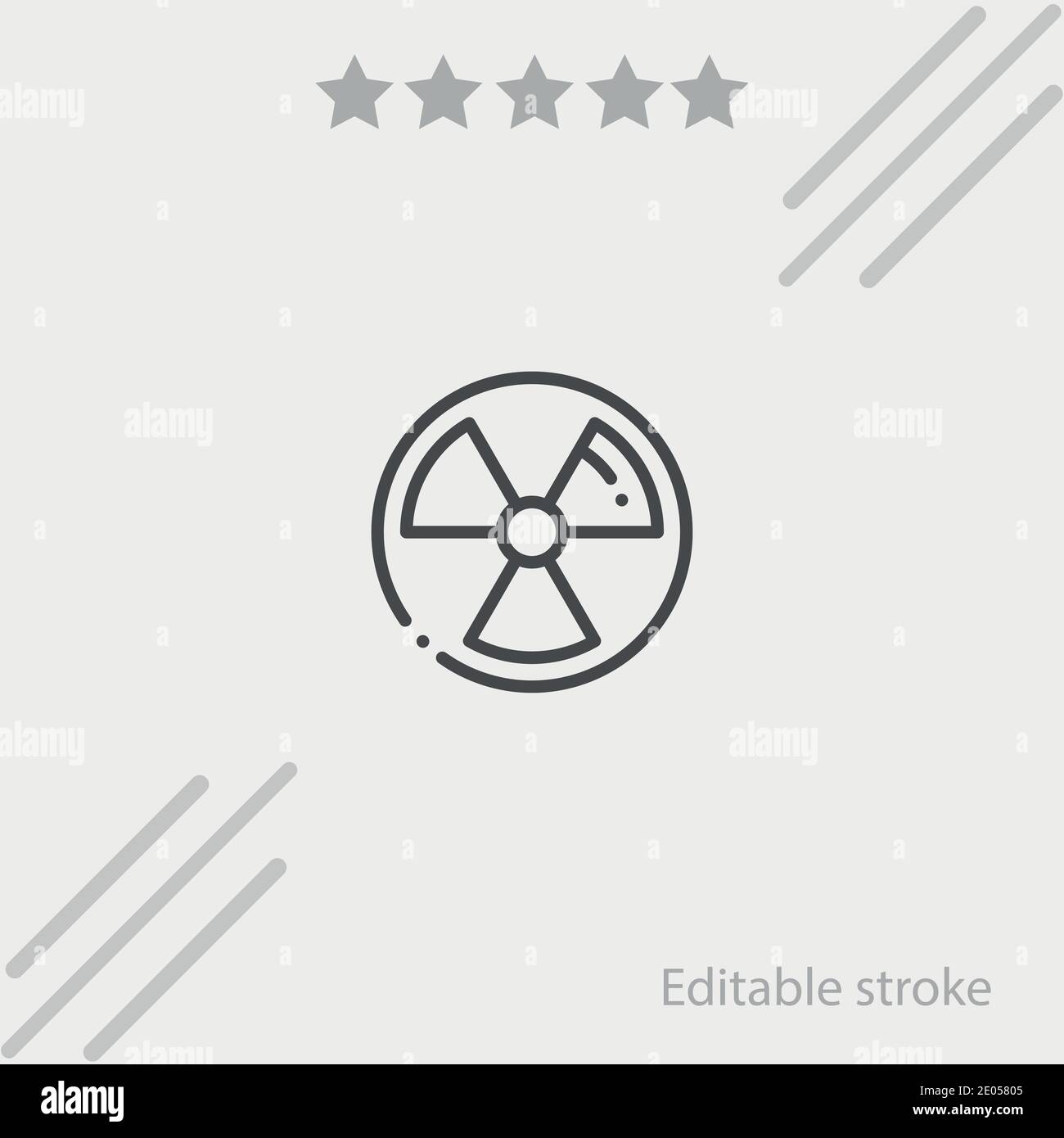 radiation vector icon modern simple vector illustration Stock Vector ...