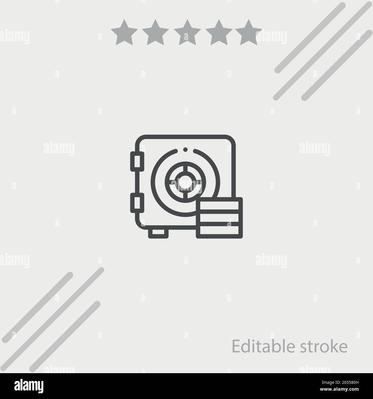 safe box vector icon modern simple vector illustration Stock Vector ...