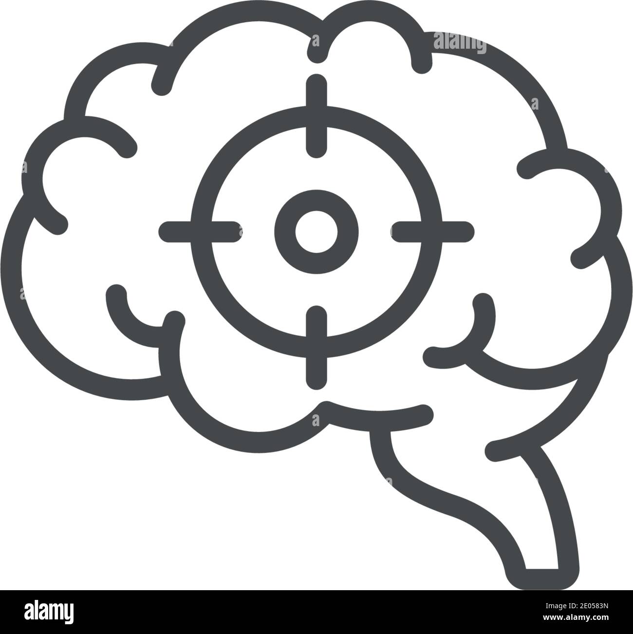 brain vector icon modern simple vector illustration Stock Vector Image ...