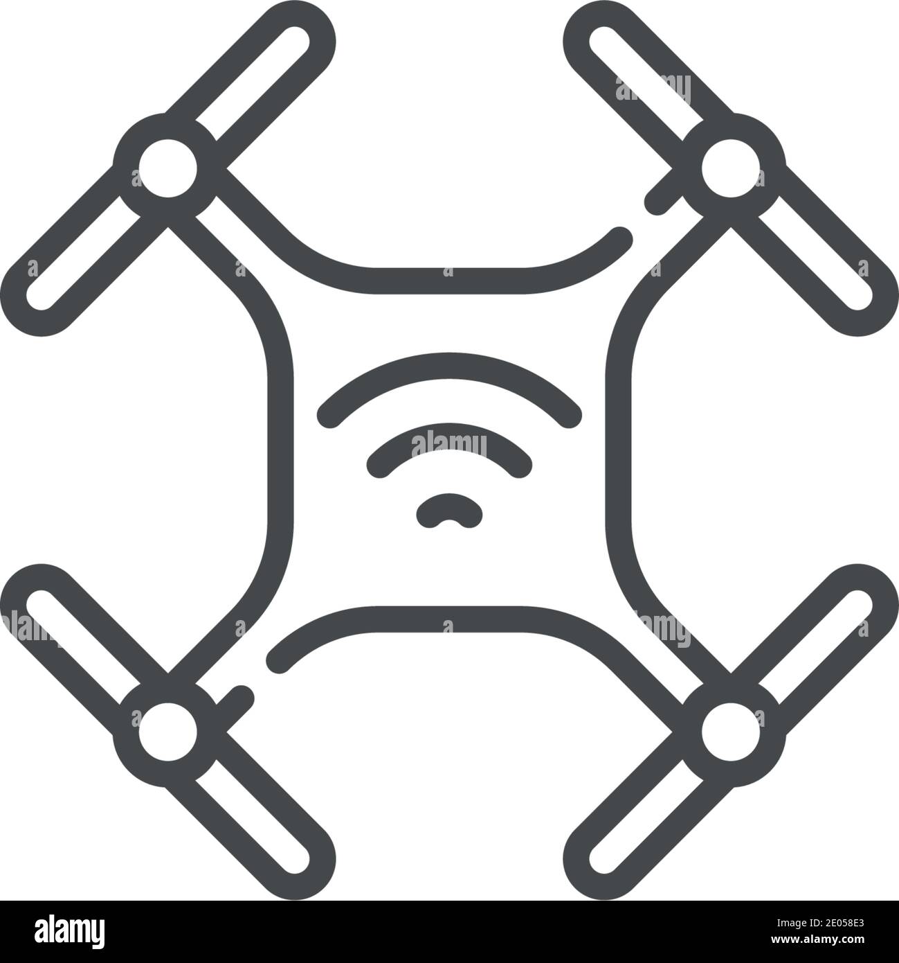 drone vector icon modern simple vector illustration Stock Vector Image ...