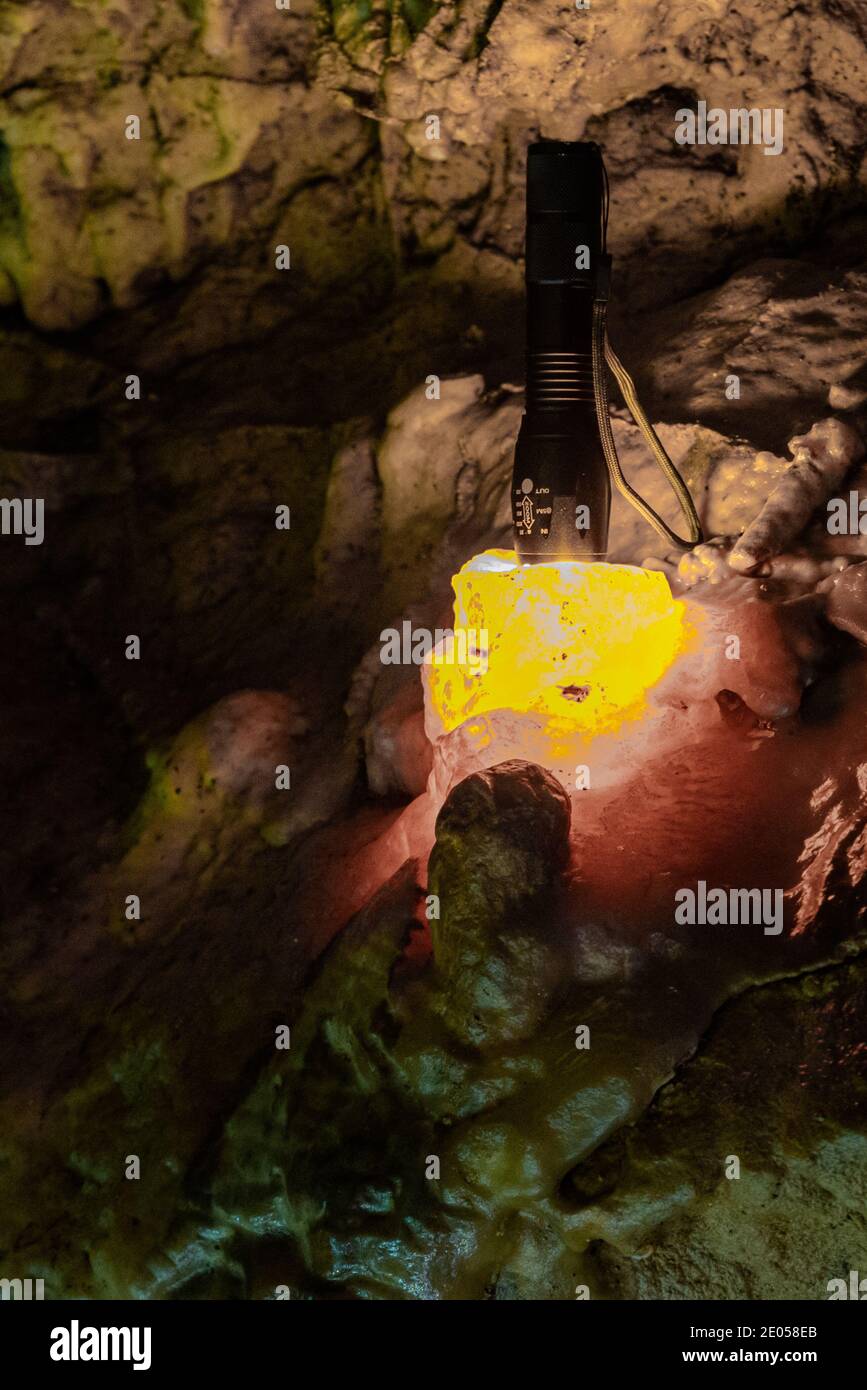 Azish or Azishskaya cave in Adigeya, Russia Stock Photo - Alamy