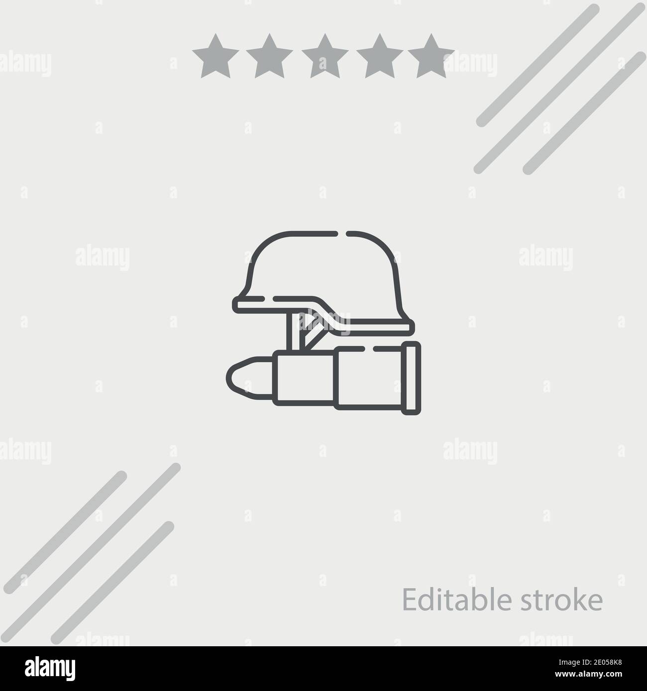 military vector icon modern simple vector illustration Stock Vector ...