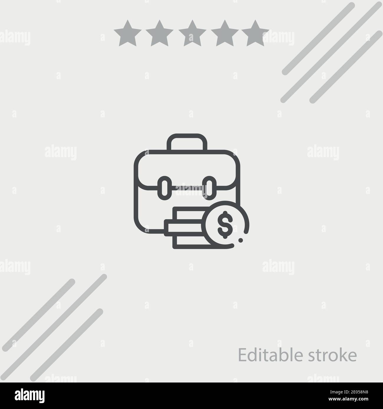 briefcase vector icon modern simple vector illustration Stock Vector ...