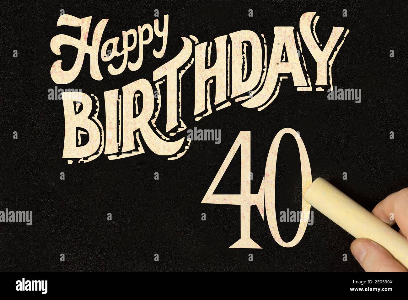 40th birthday background hi-res stock photography and images - Alamy