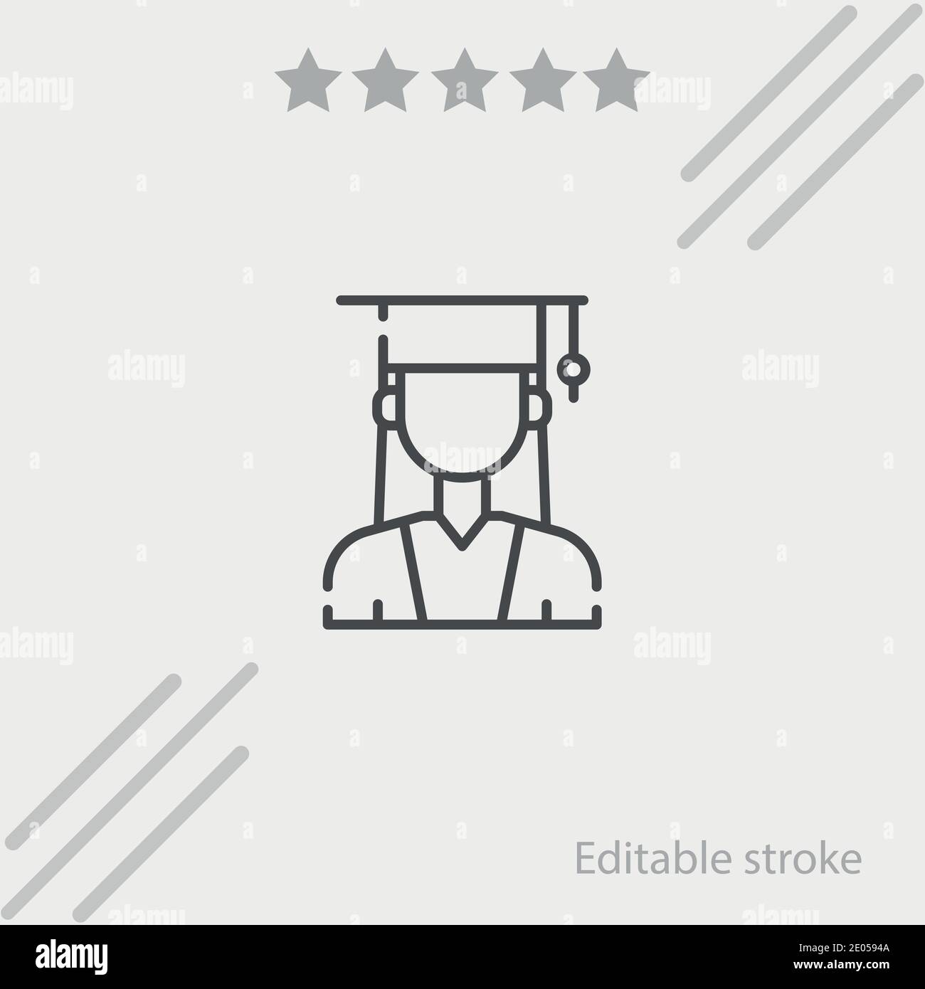 student vector icon modern simple vector illustration Stock Vector ...