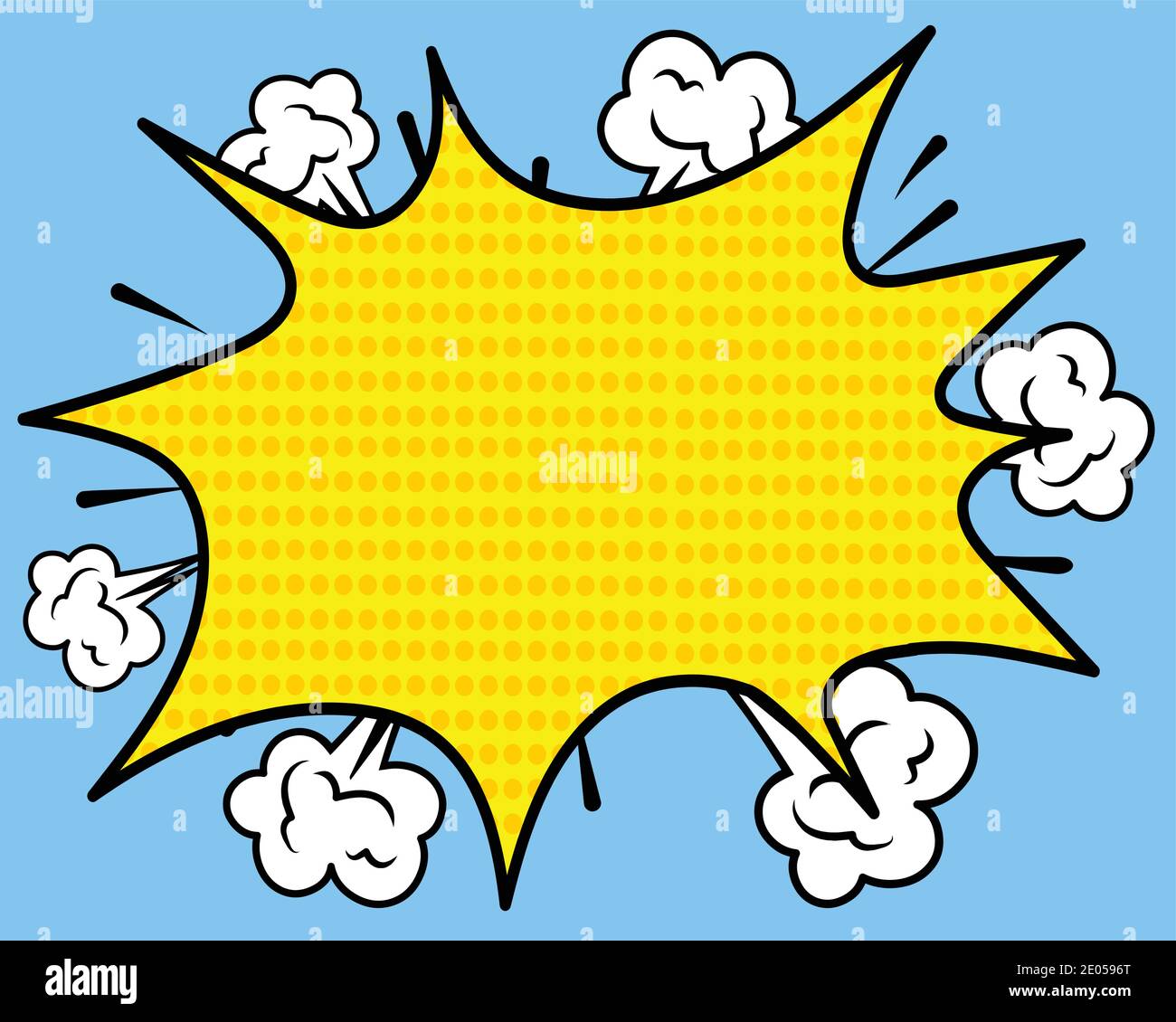 Comic Blast Background Cloud Vector Stock Vector Image & Art - Alamy