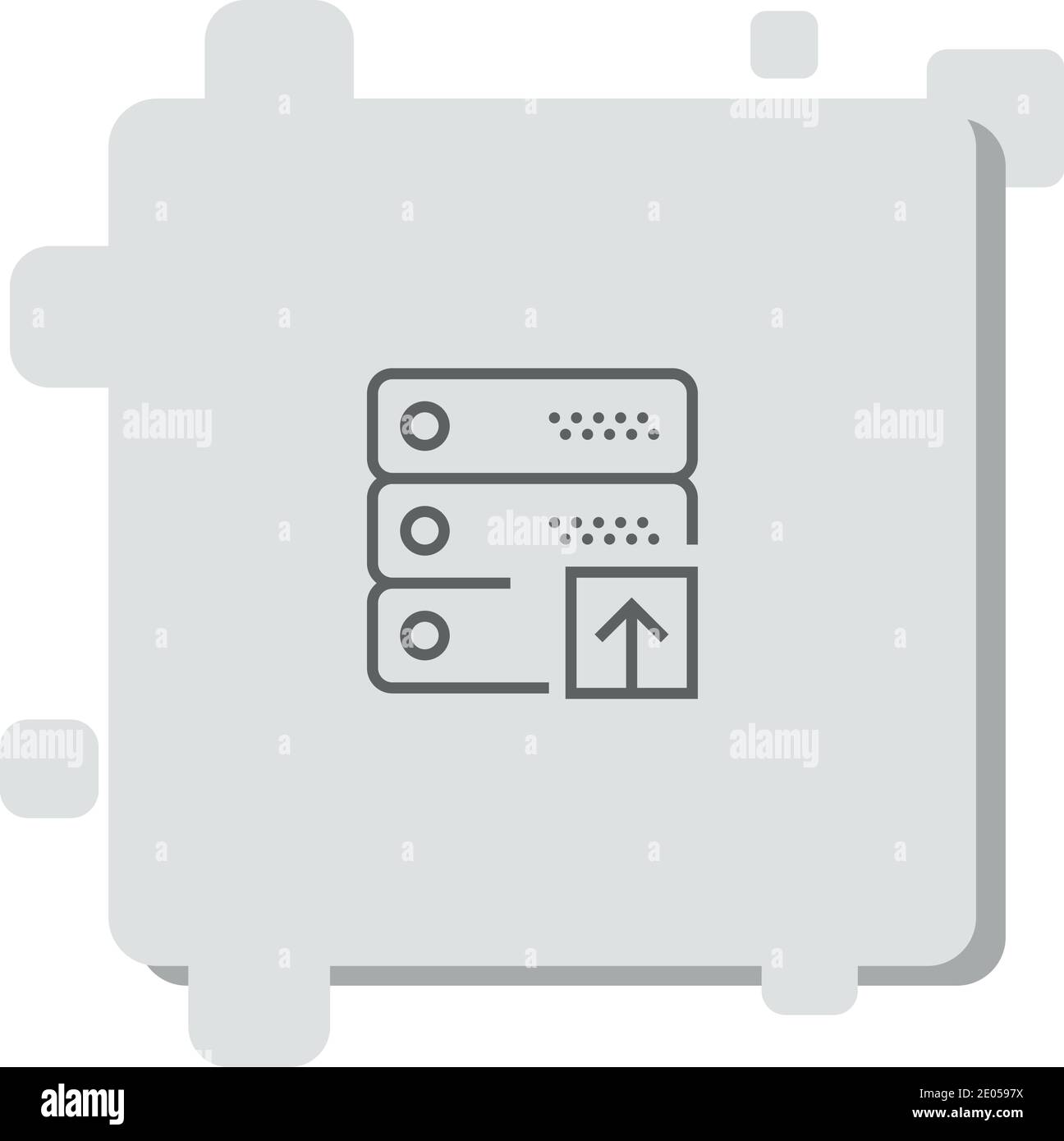 server vector icon modern simple vector illustration Stock Vector Image ...