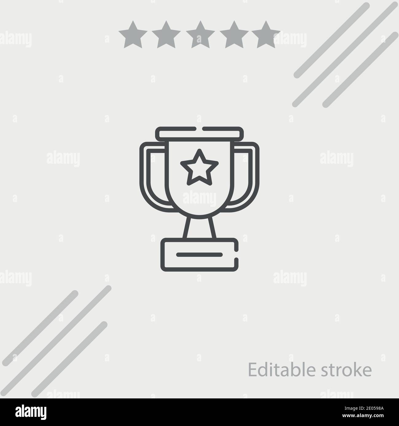 trophy vector icon modern simple vector illustration Stock Vector Image ...