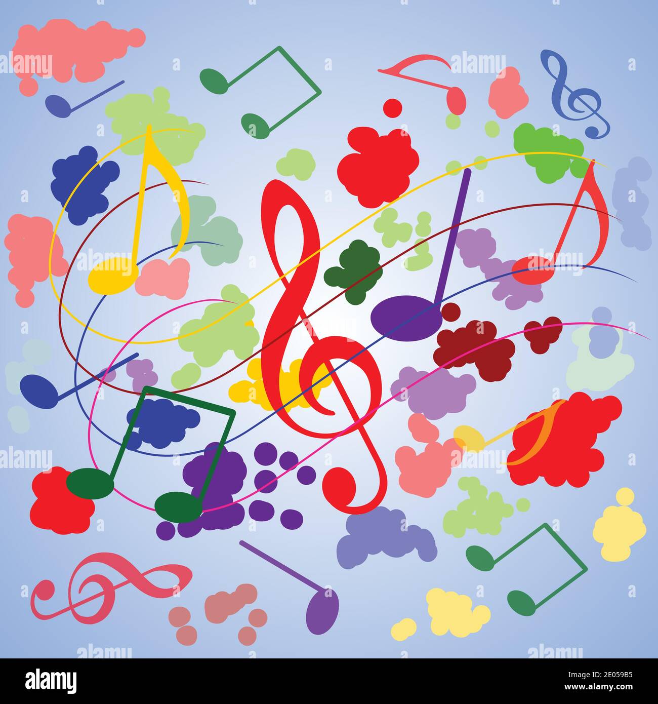Abstract Music Notes Paintings