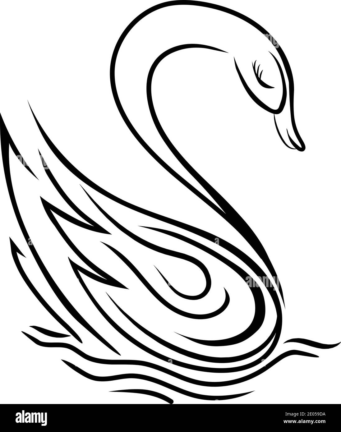 Abstract Swan logo vector stock illustration Stock Vector Image & Art ...