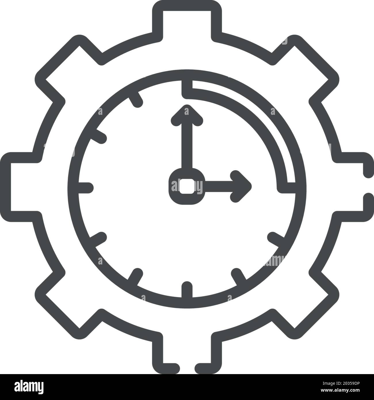 time management vector icon modern simple vector illustration Stock ...