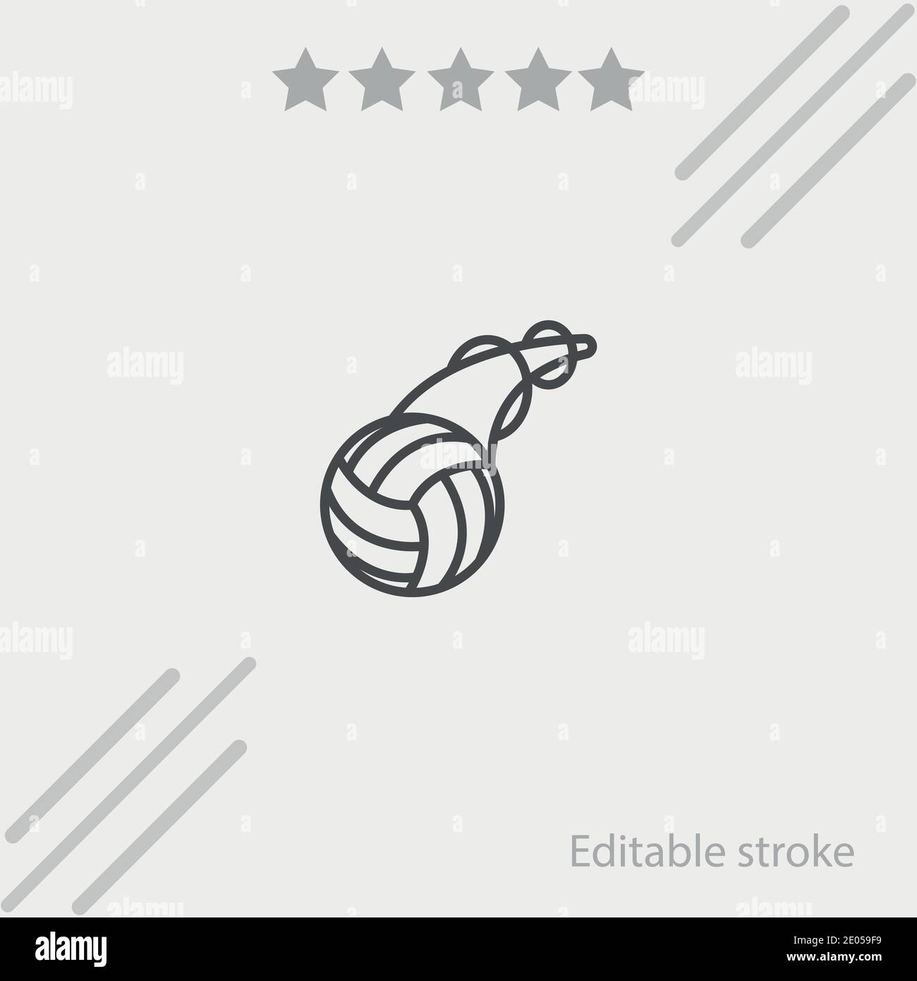 volleyball vector icon modern simple vector illustration Stock Vector ...