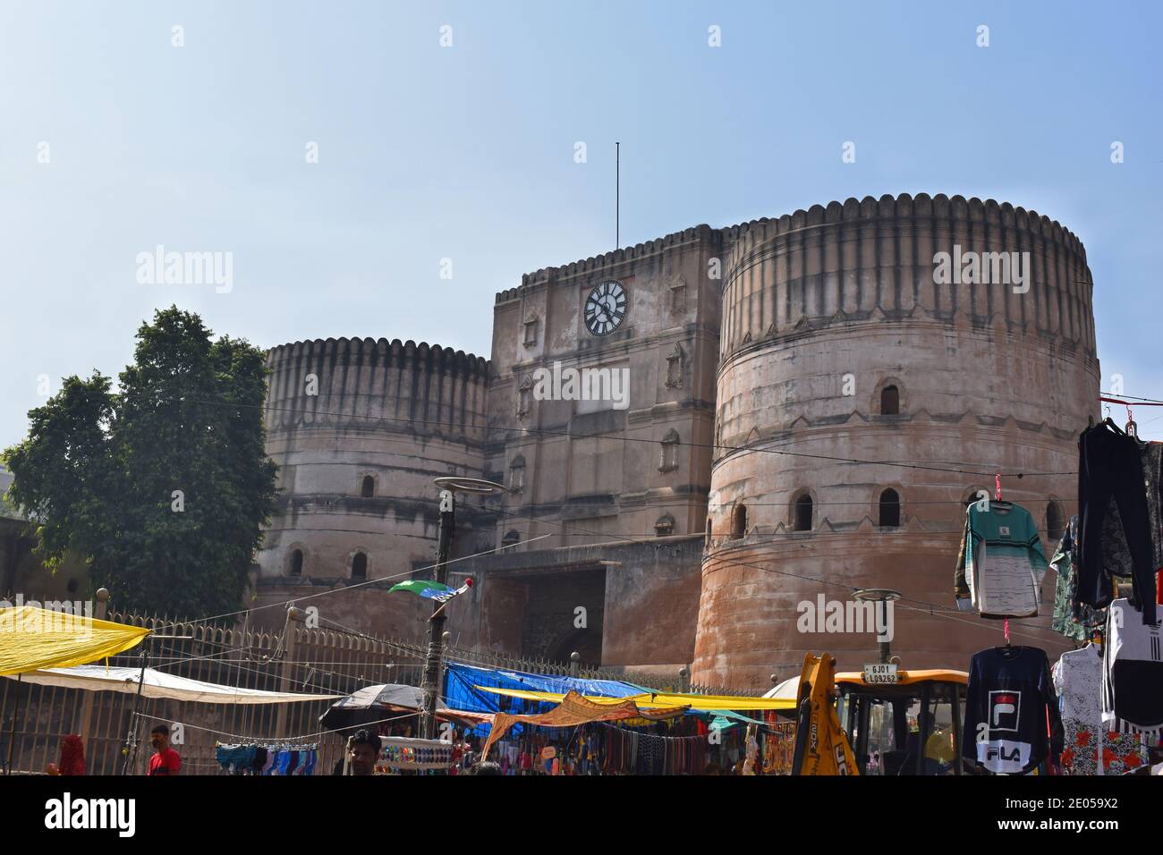 Right side view - Bhadra Fort built in 1411AD by Sultan Ahmad Shah ...