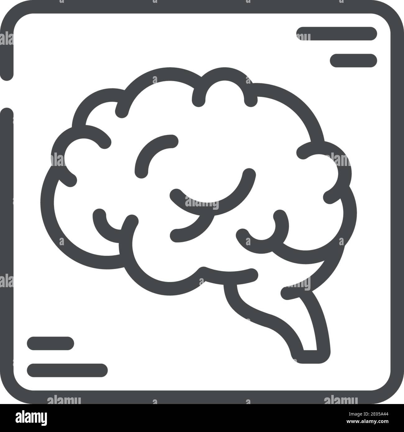 brain vector icon modern simple vector illustration Stock Vector Image ...