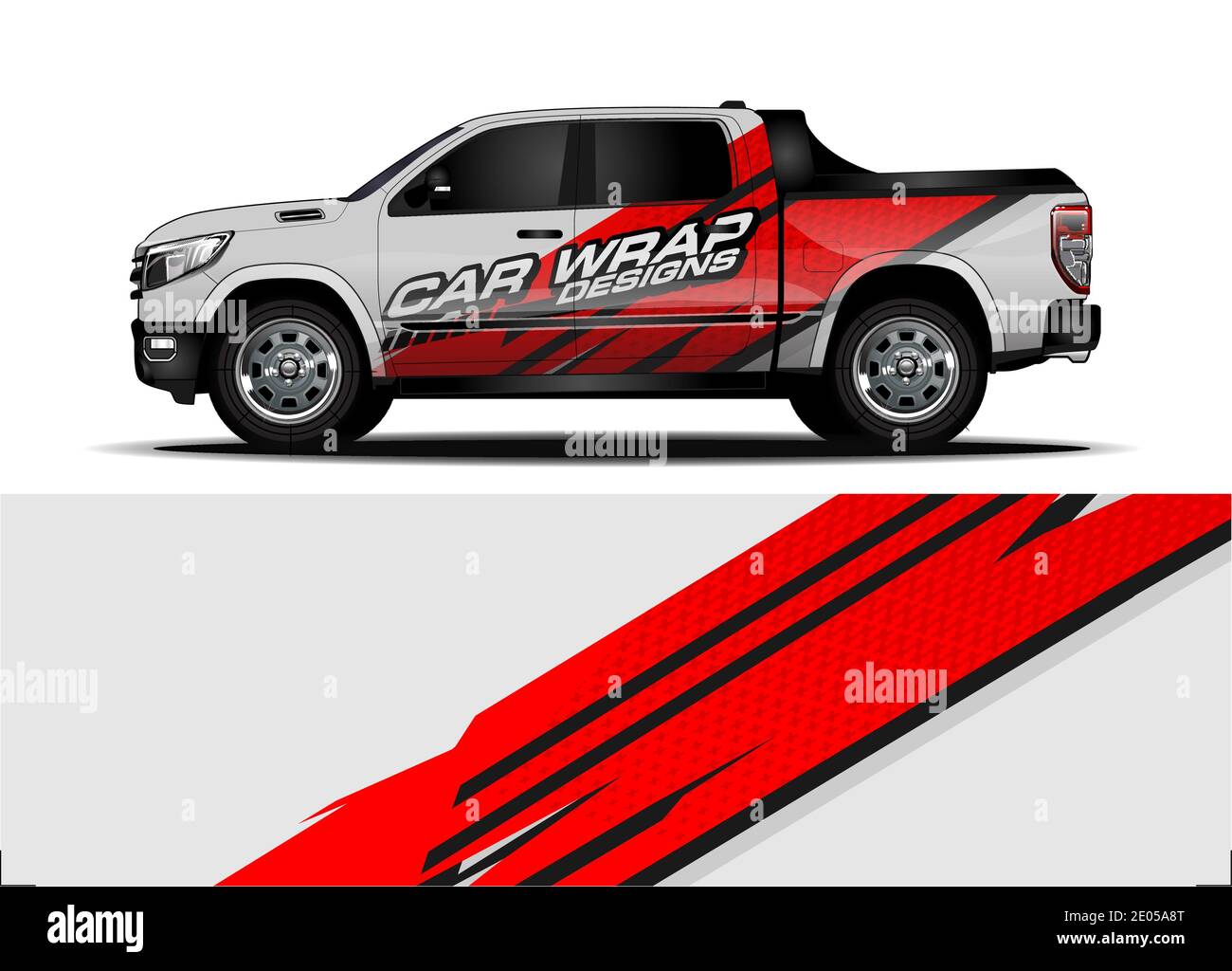 truck wrap design concept for vinyl sticker branding Stock Vector Image ...