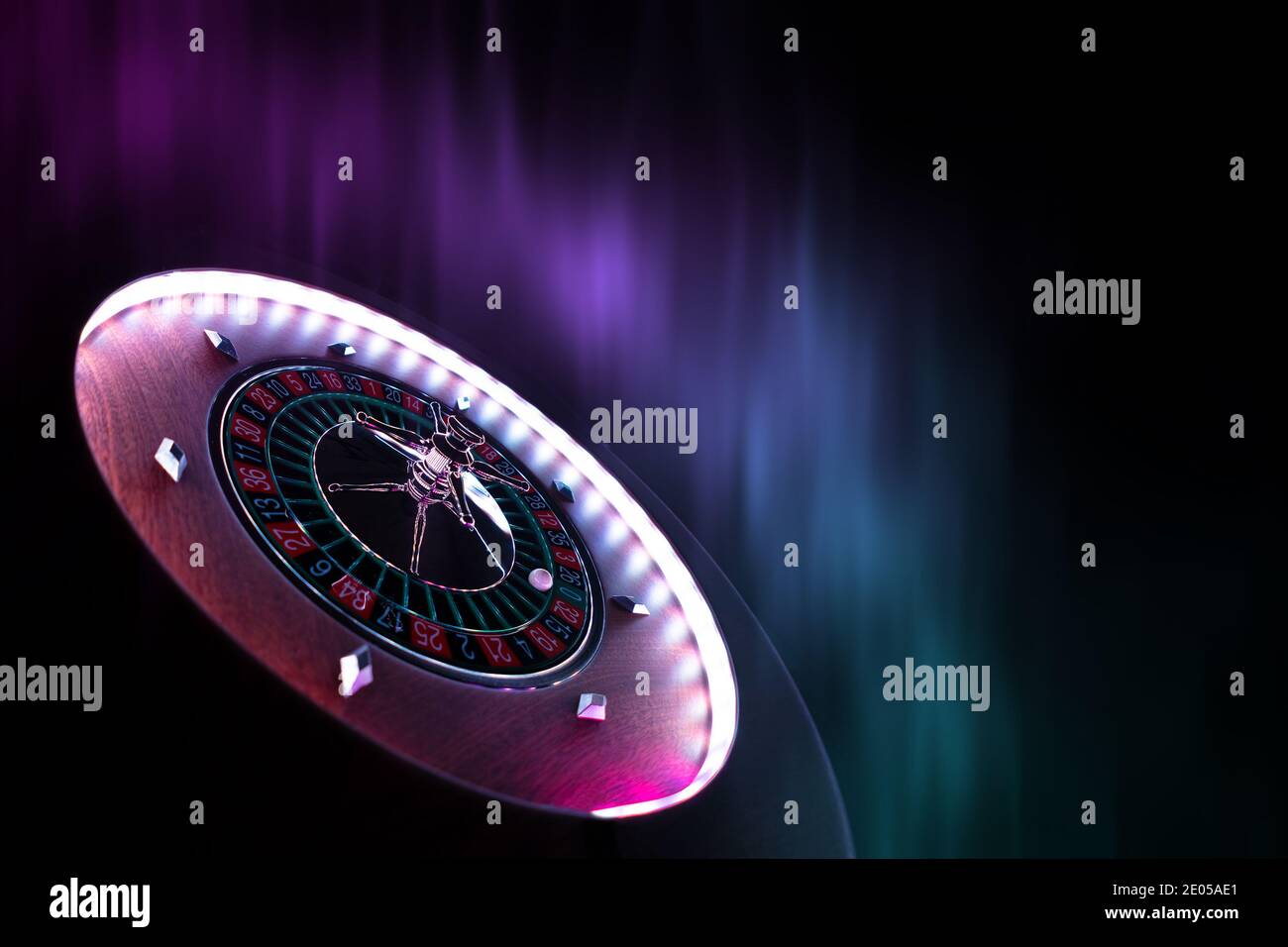 Roulette wheel close up at the Casino - Selective Focus Stock Photo - Alamy