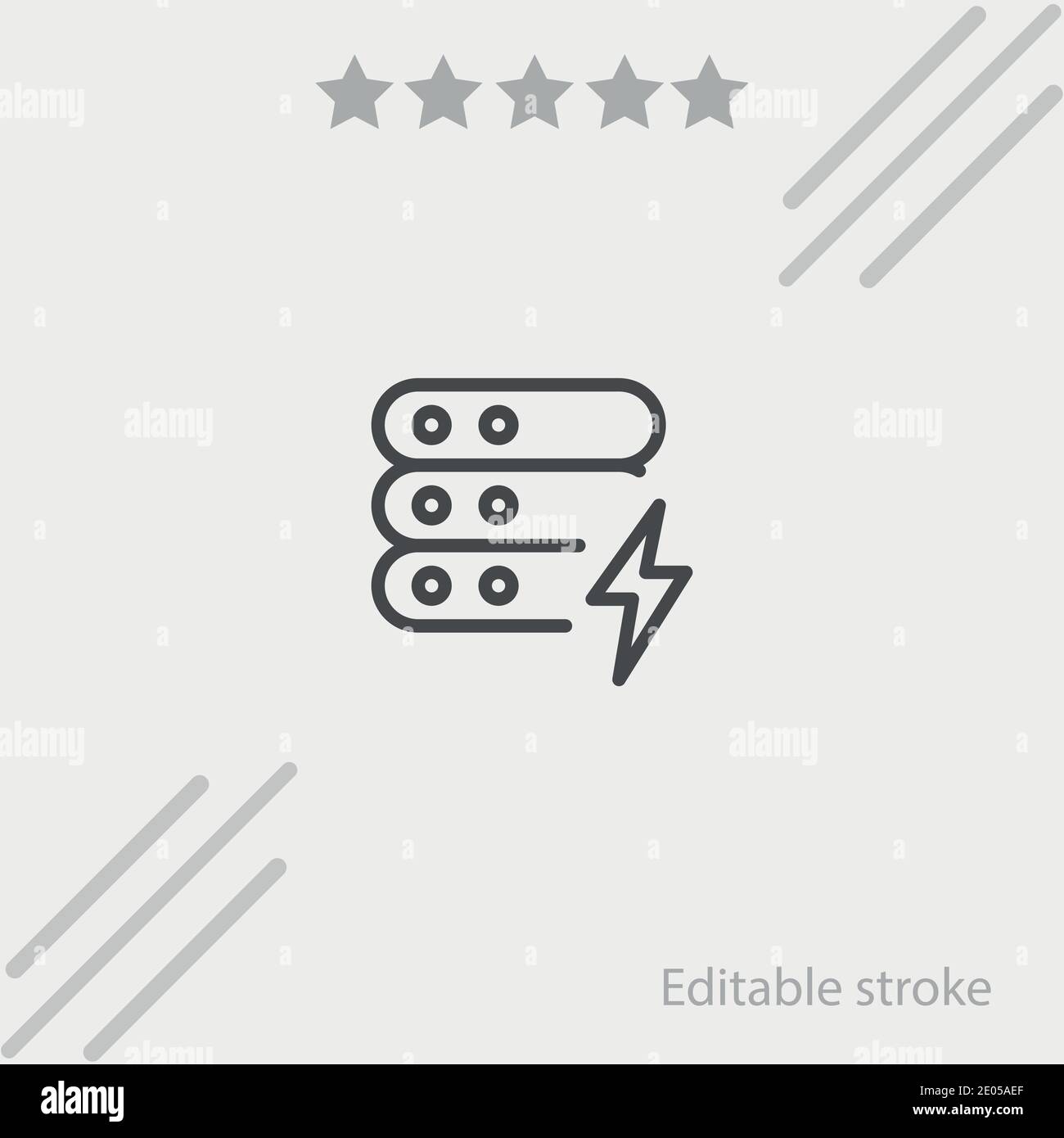 power vector icon modern simple vector illustration Stock Vector Image ...