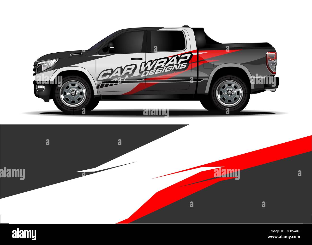 truck wrap design concept for vinyl sticker branding Stock Vector Image ...