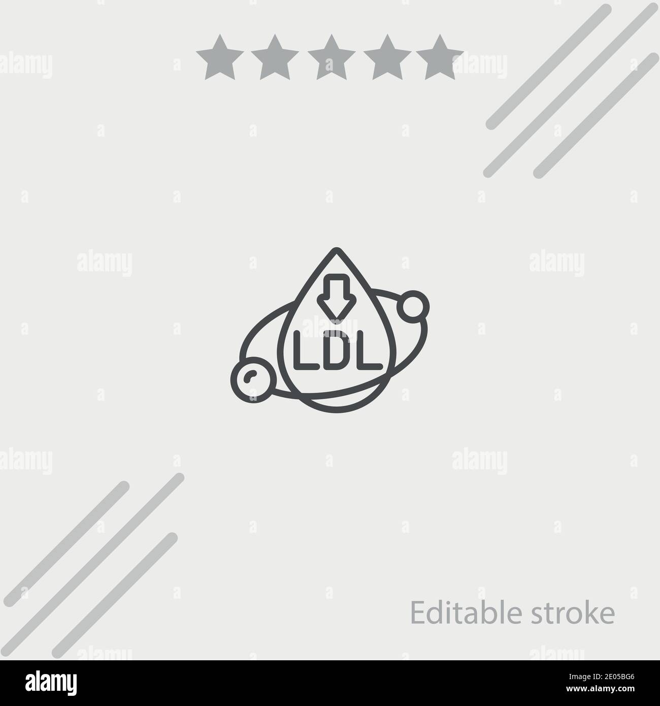 cholesterol vector icon modern simple vector illustration Stock Vector ...