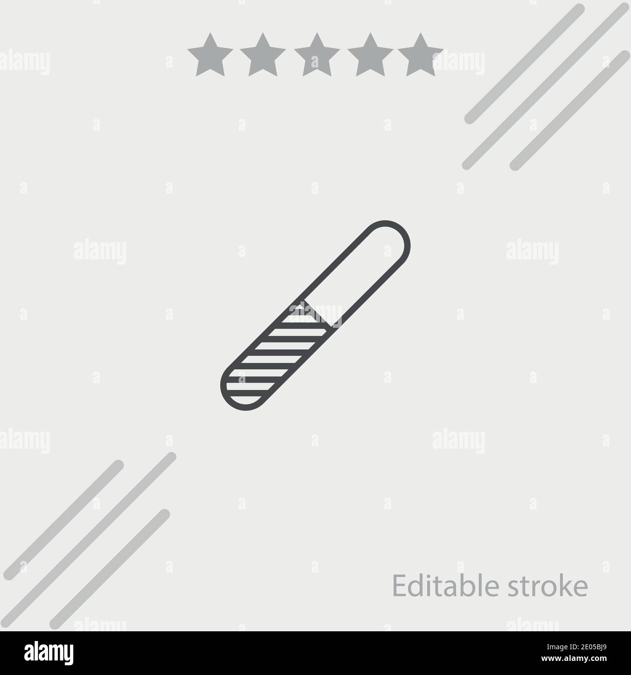 nail file vector icon modern simple vector illustration Stock Vector ...