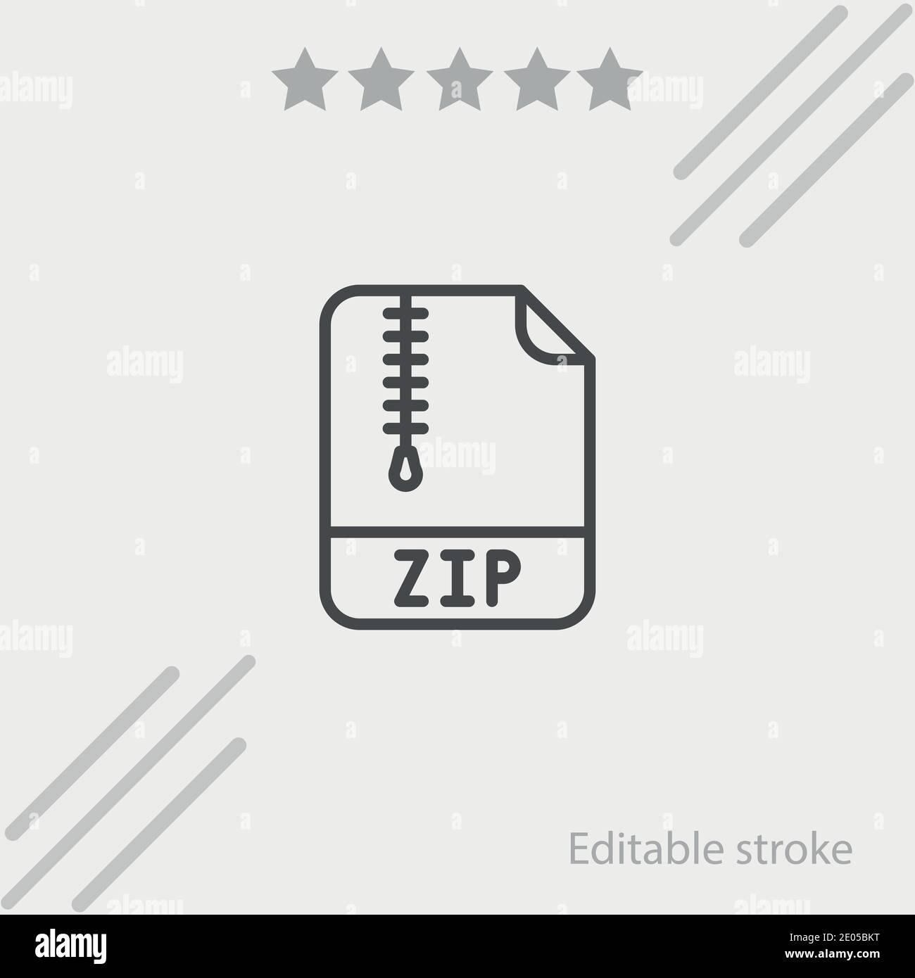 zip vector icon modern simple vector illustration Stock Vector Image ...