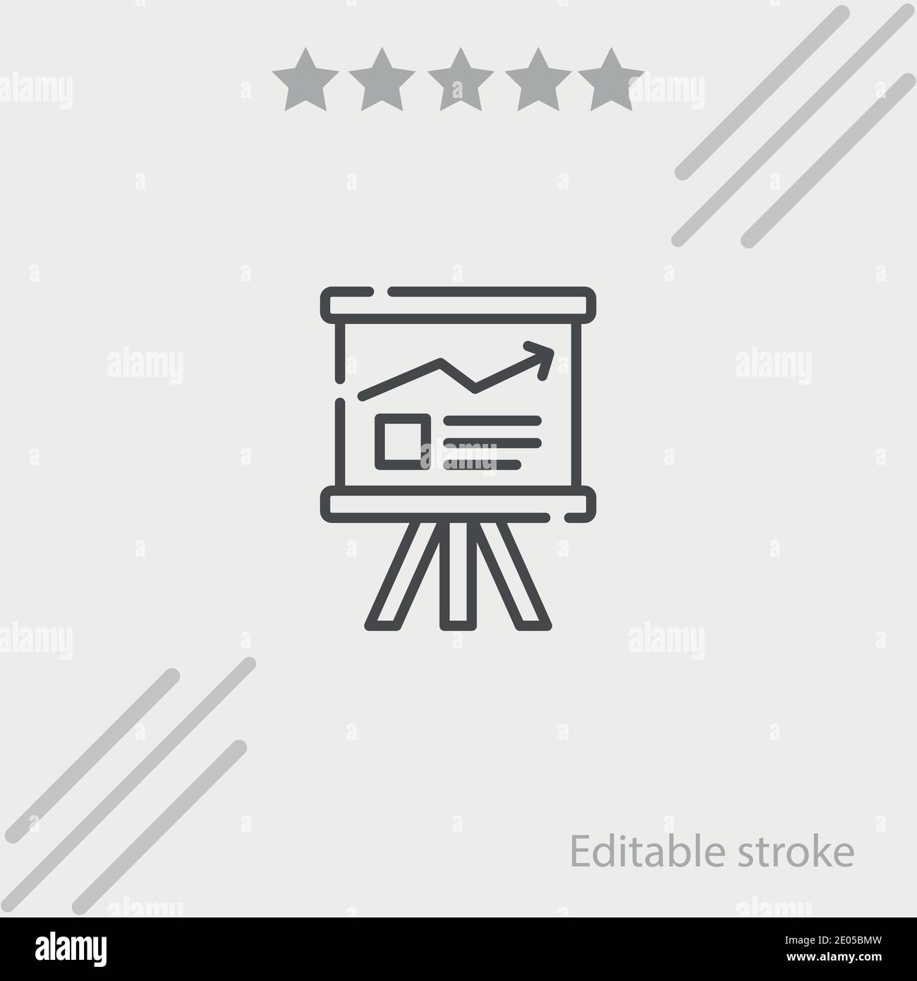 presentation vector icon modern simple vector illustration Stock Vector ...