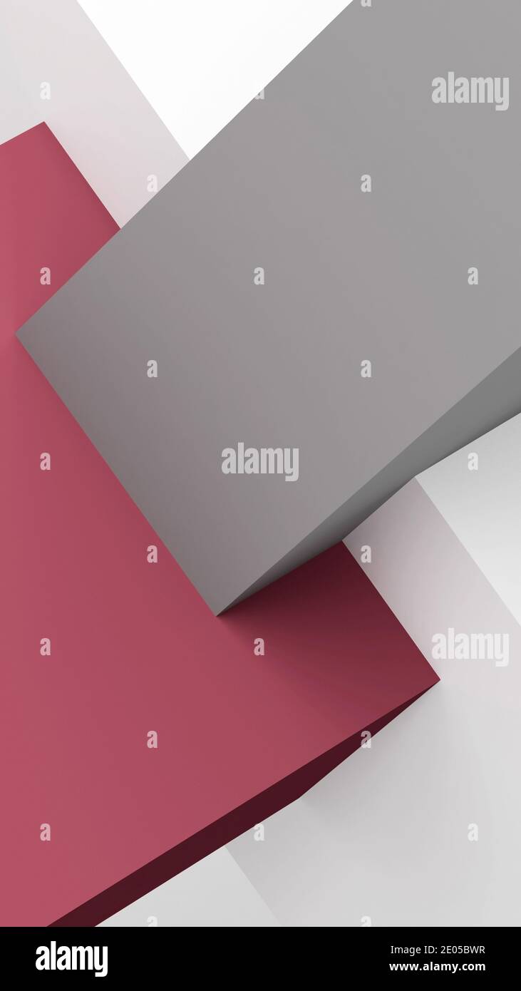 Abstract geometric installation, digital graphic vertical background ...